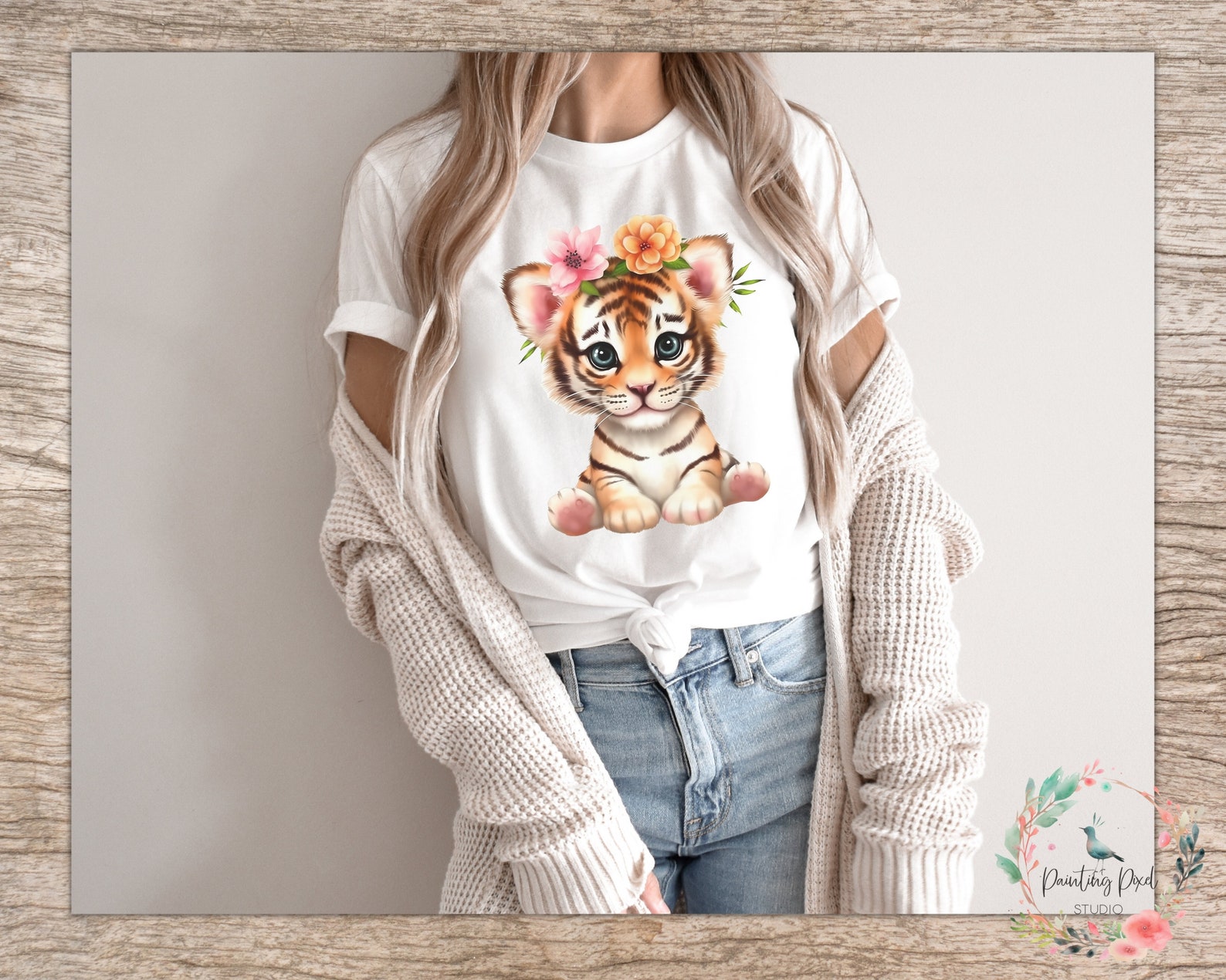 Cute Tiger Bundle Watercolor Clipart Tiger Baby Clipart - Etsy