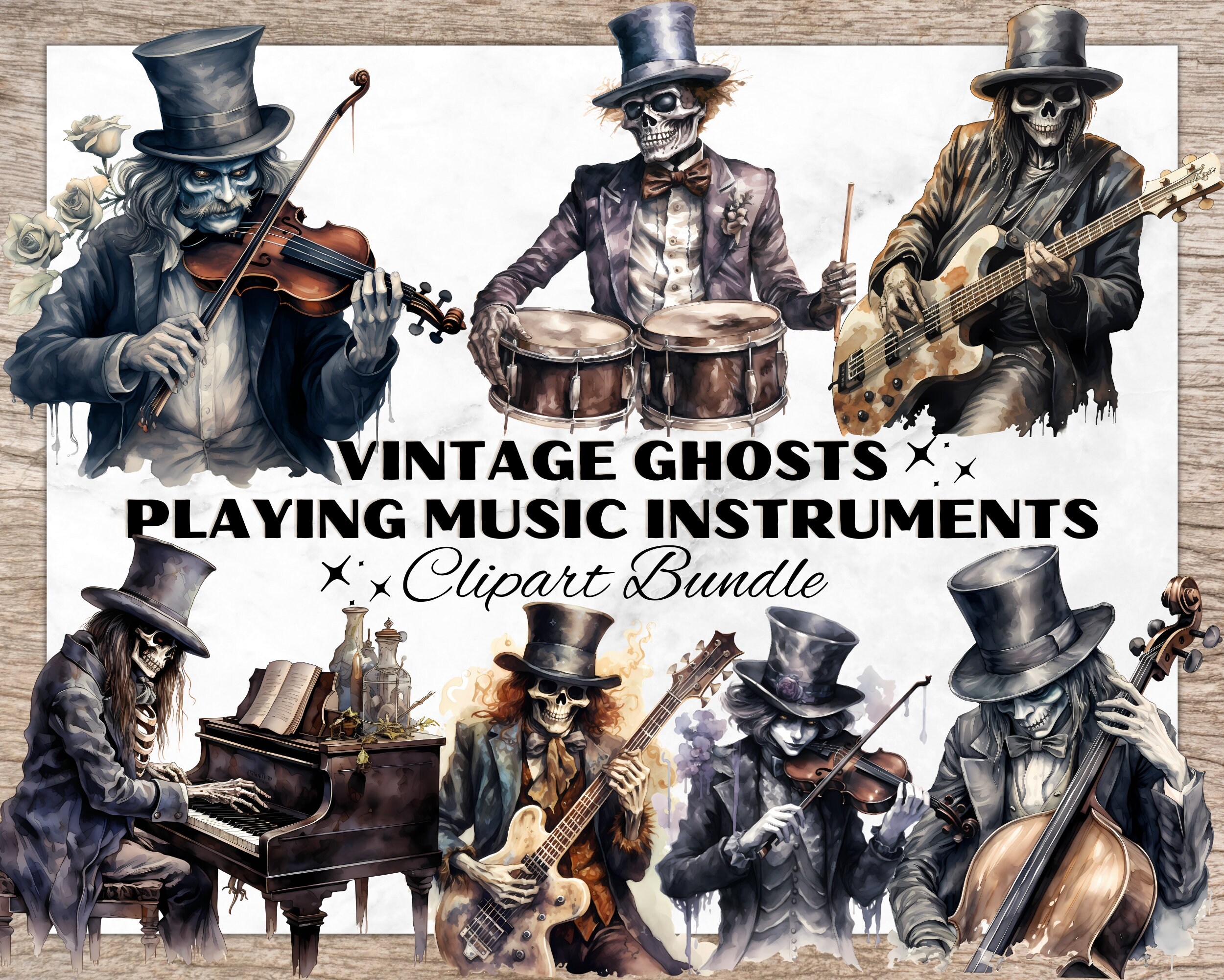 Watercolor Ghost Clipart, Halloween Clipart Bundle, Ghost Clipart ...