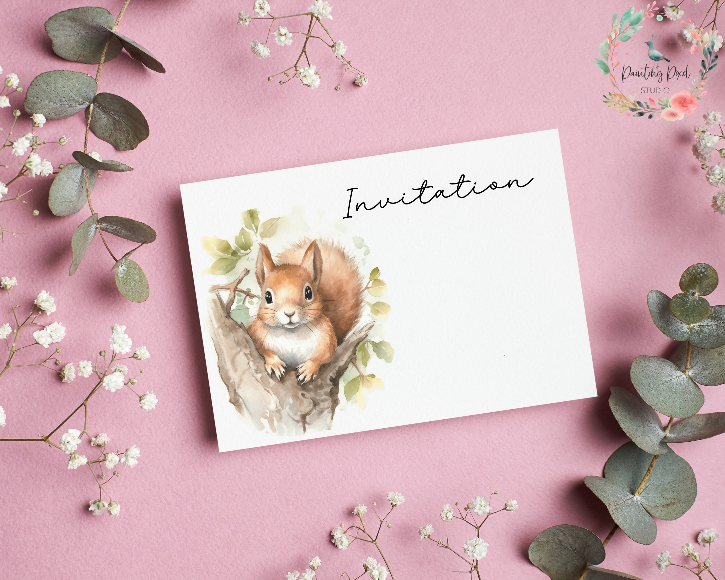 Forest Animals Bundle Watercolor Clipart PNG Cute Animal - Etsy