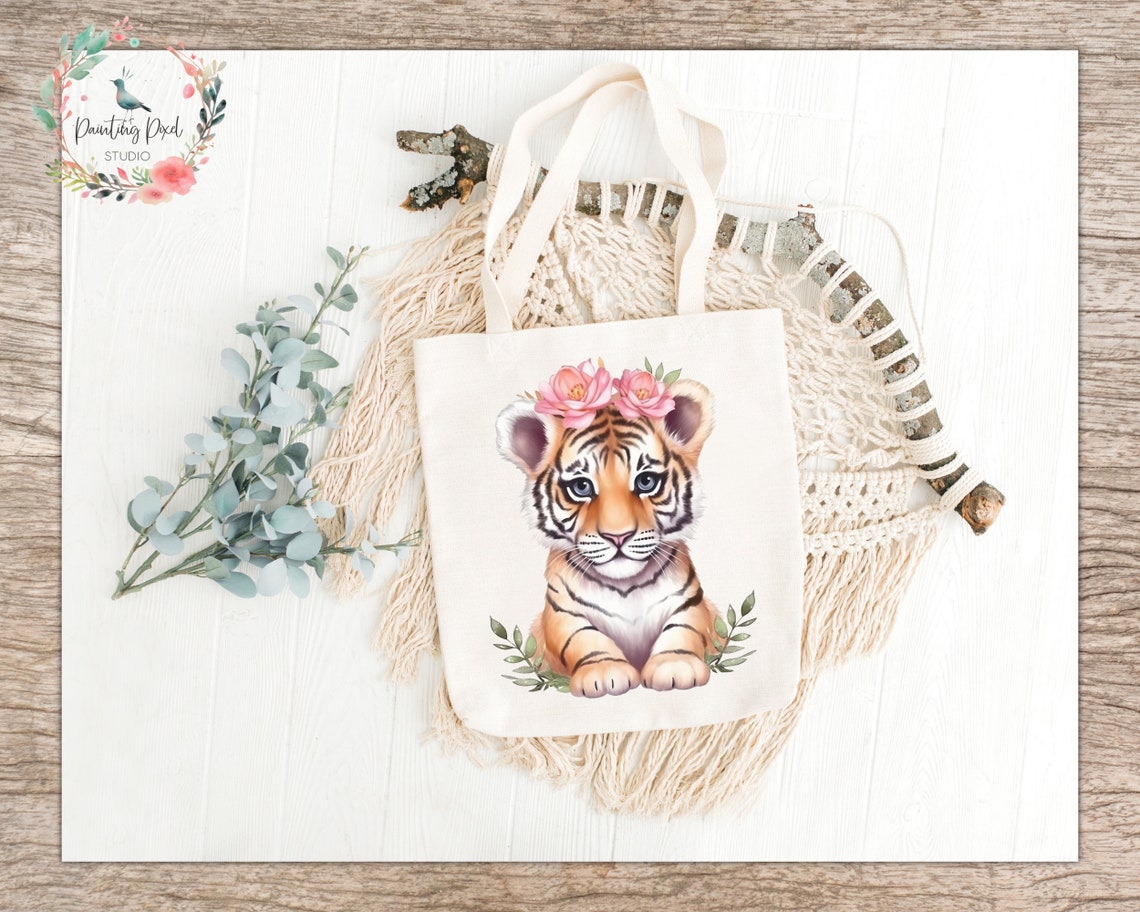 Cute Tiger Bundle Watercolor Clipart Tiger Baby Clipart - Etsy
