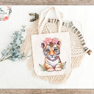 Cute Tiger Bundle, Watercolor Clipart, Tiger Baby Clipart, Boho Tiger ...