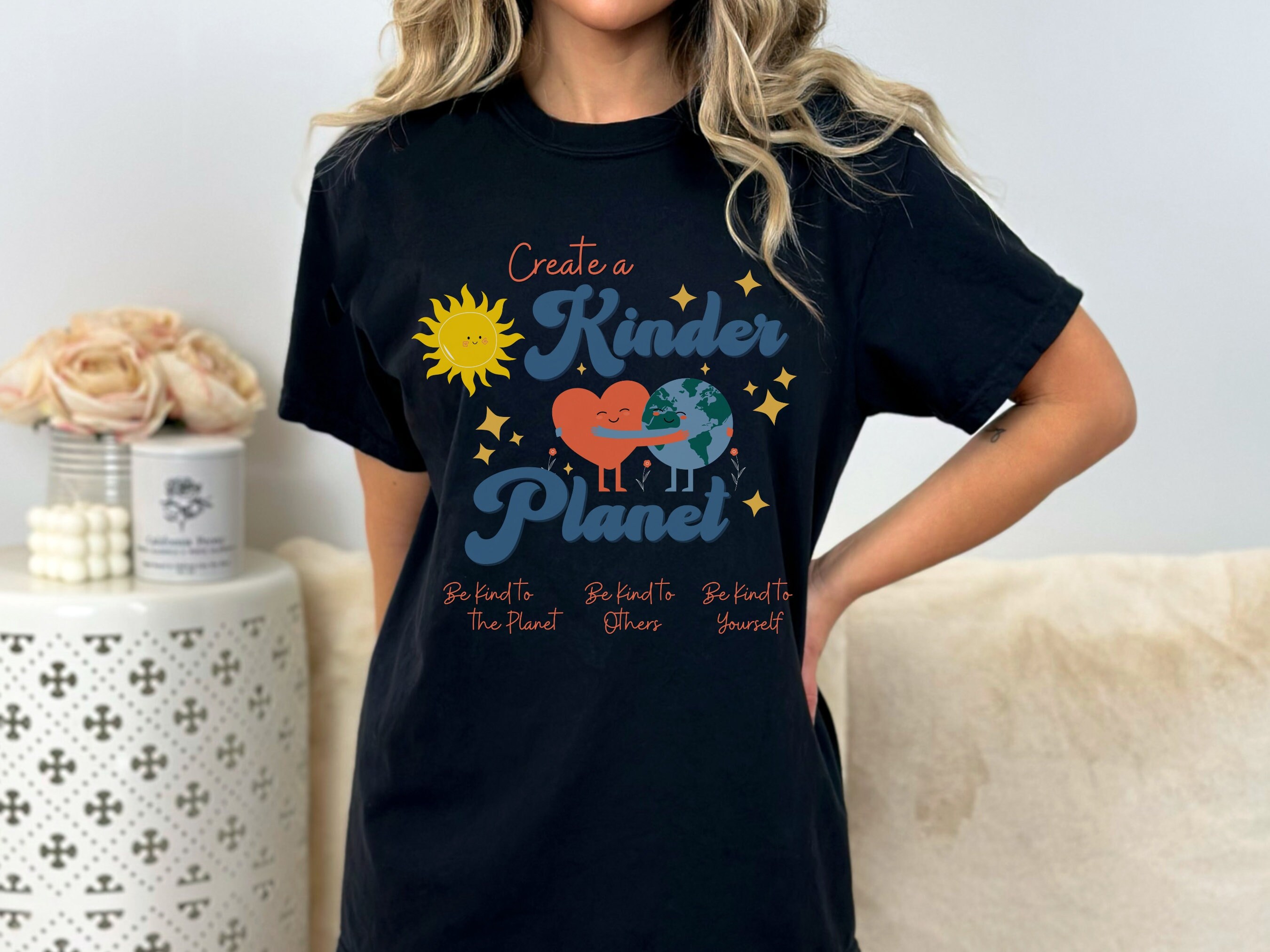 Create a Kinder Planet, VSCO Girl Aesthetic, Earth Day Hoodie, Trendy ...