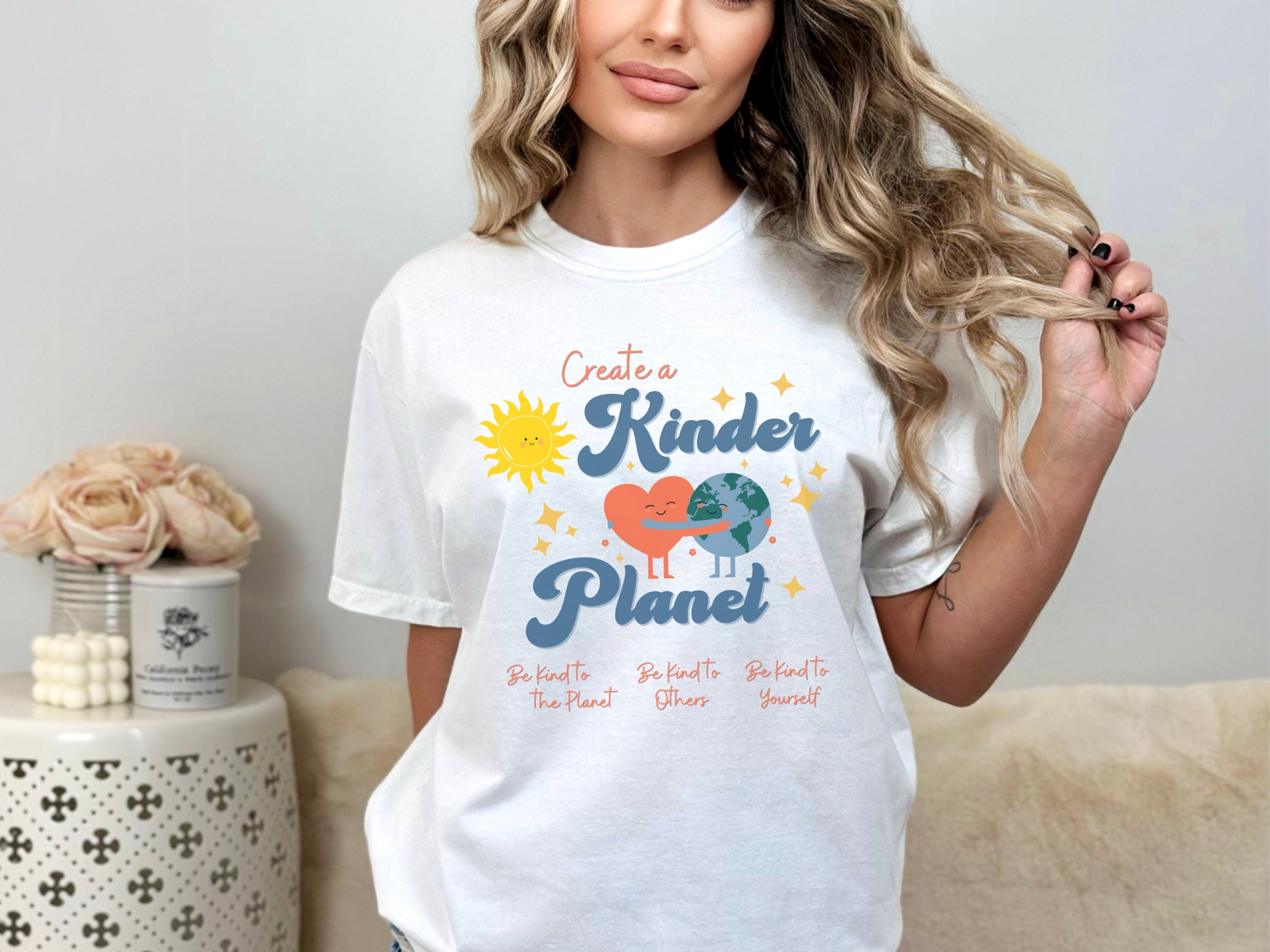 Create a Kinder Planet, VSCO Girl Aesthetic, Earth Day Hoodie, Trendy ...
