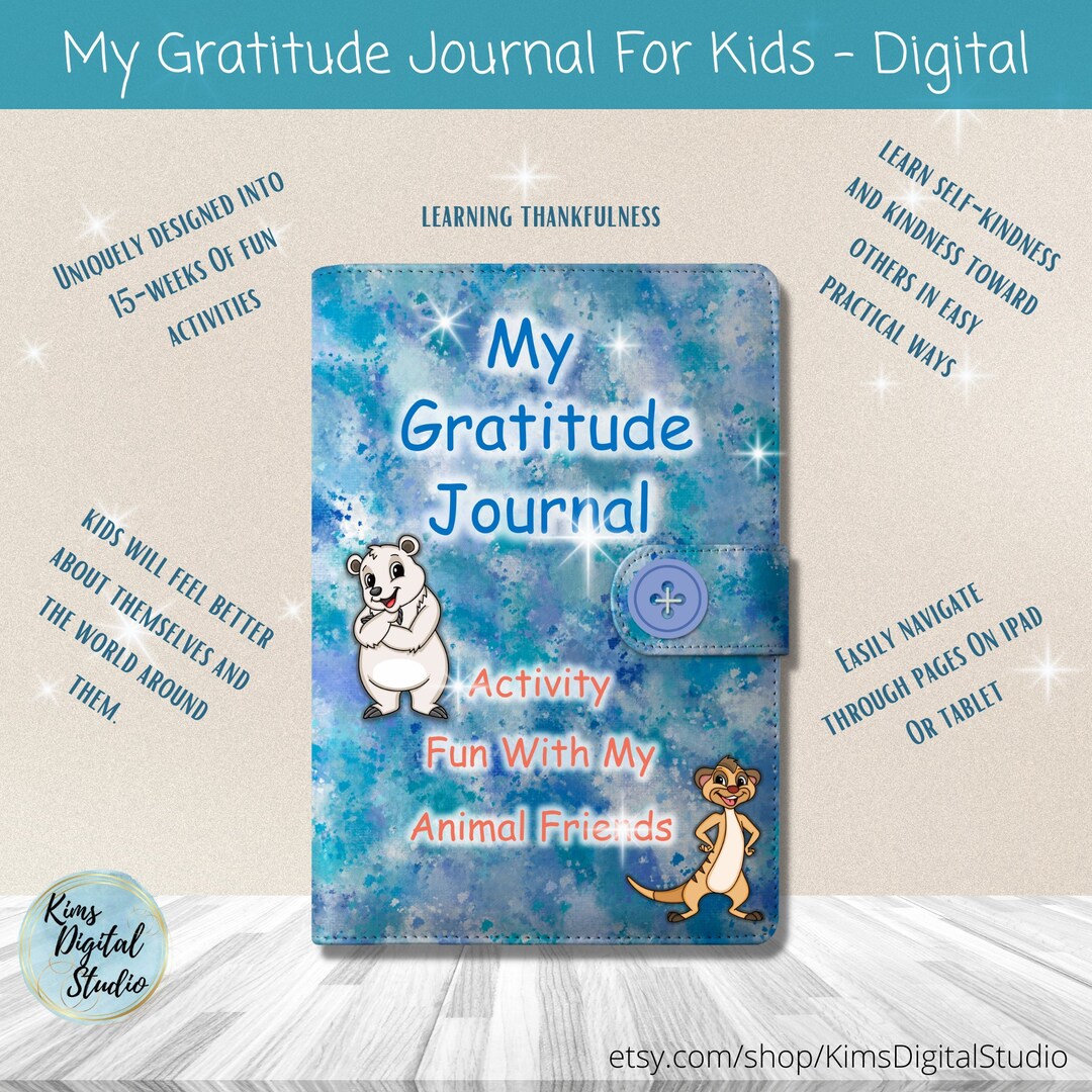 My Gratitude Journal for Kids, Goodnotes, Noteshelf, Ipad, Tablet, Kids ...