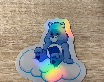 Grumpy Care Bear Sticker - Etsy