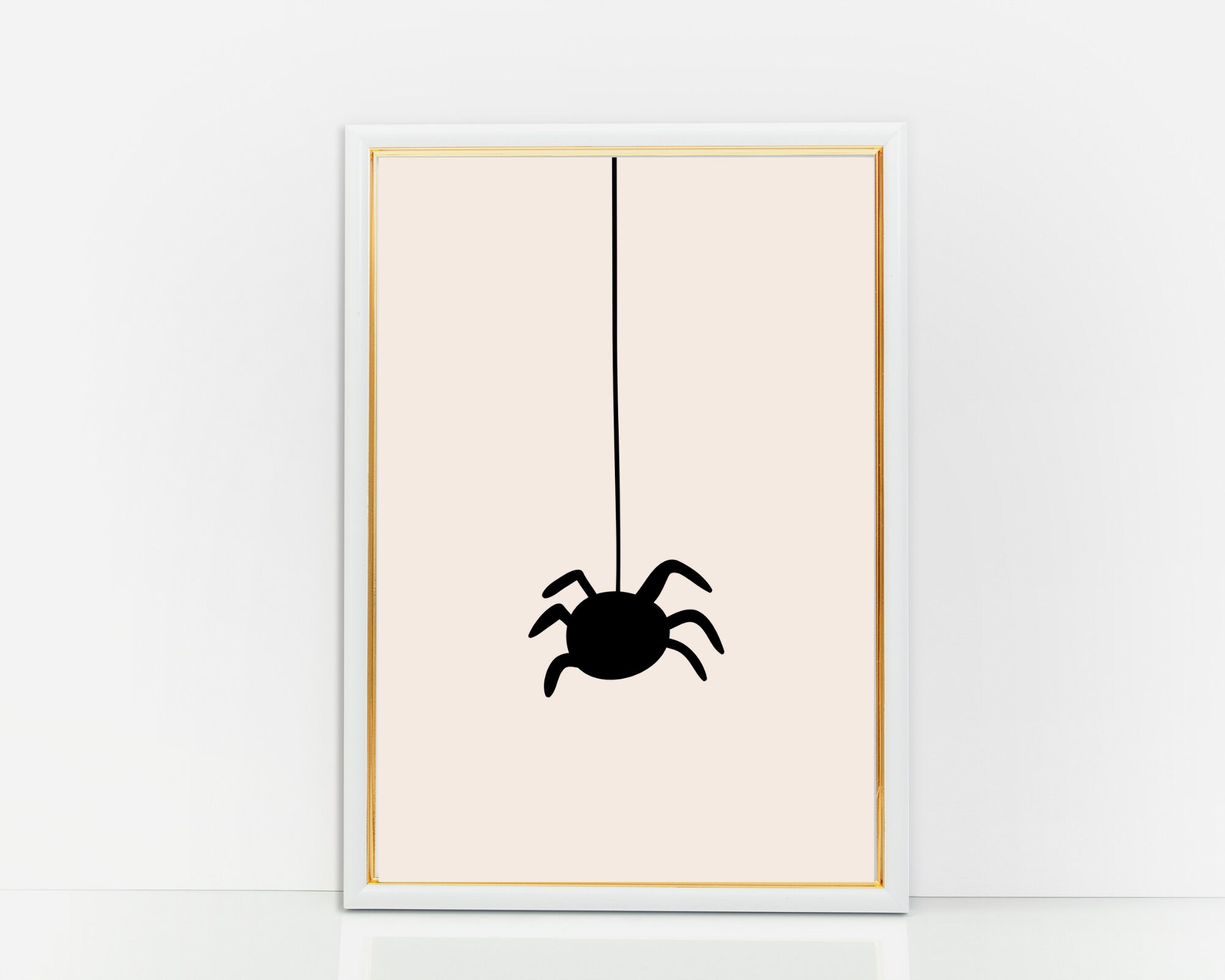 Hanging Spider Wall Art, Spider Print Halloween Print, Halloween Decor ...