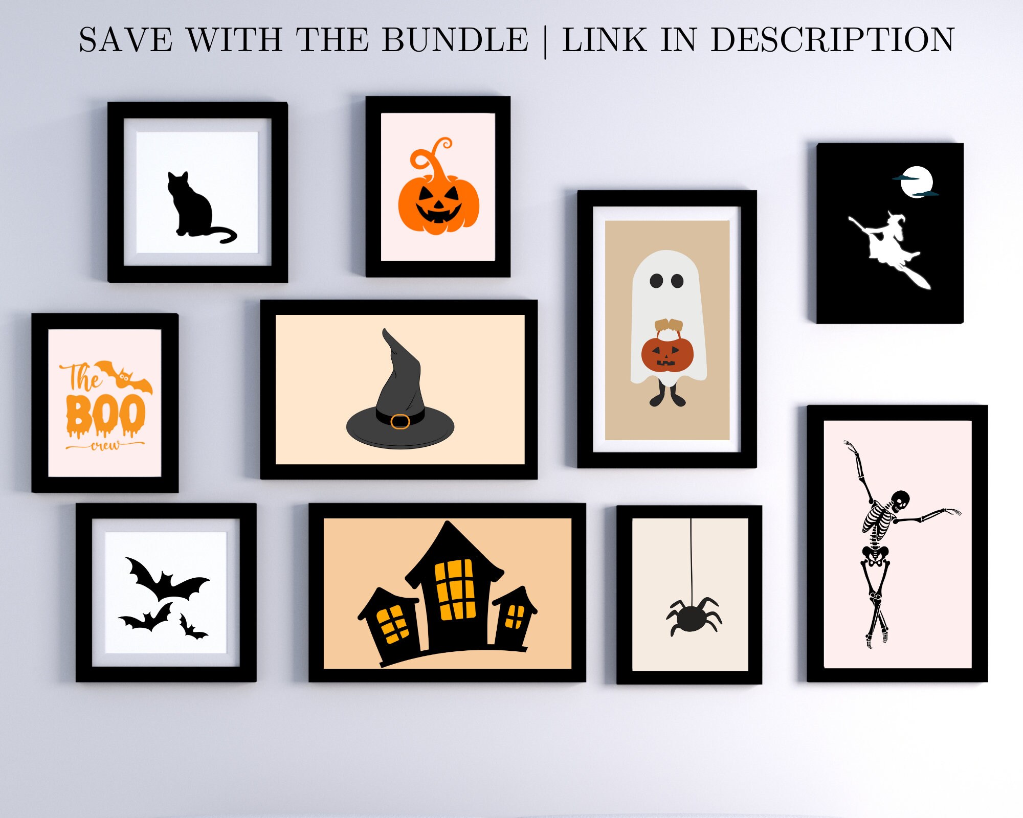 Hanging Spider Wall Art, Spider Print Halloween Print, Halloween Decor ...