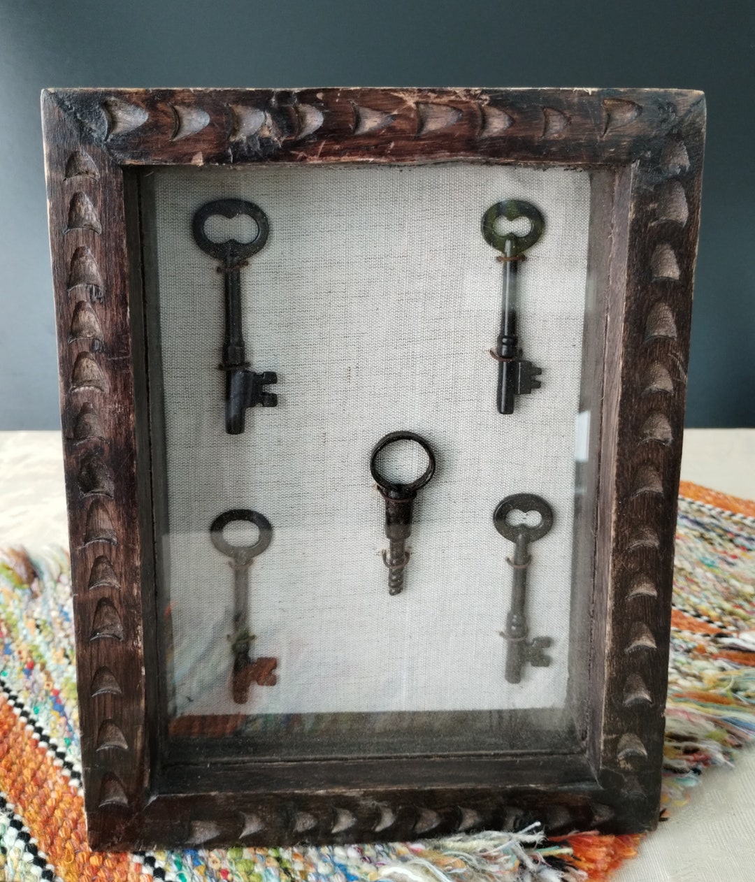 Old Keys Shadow Box - Rustic - Vintage - Etsy