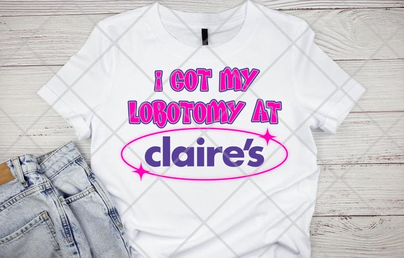 Lobotomy Digital Download | PNG | Claire’s | Humor | Dark Humor | Can ...