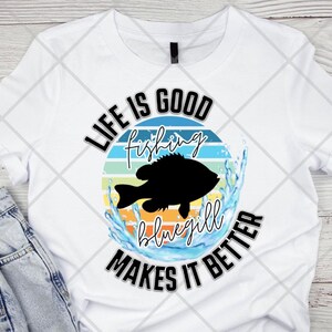 Bluegill PNG | Digital Download | Fishing | Good Life | Lake Life ...