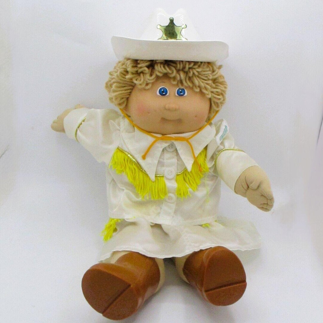 1985 CPK Doll Coleco HM9 OK Factory Wheat Loop Hair Blue Eyes Outfit ...