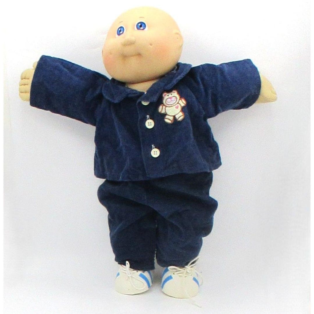 1985 Cabbage Patch Kidsdoll Bald Dimples HM2 CPK Blue Outfit & Shoes - Etsy