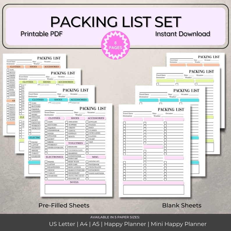 Travel Packing List, Packing List, Packing Lists, Beach Packing List ...