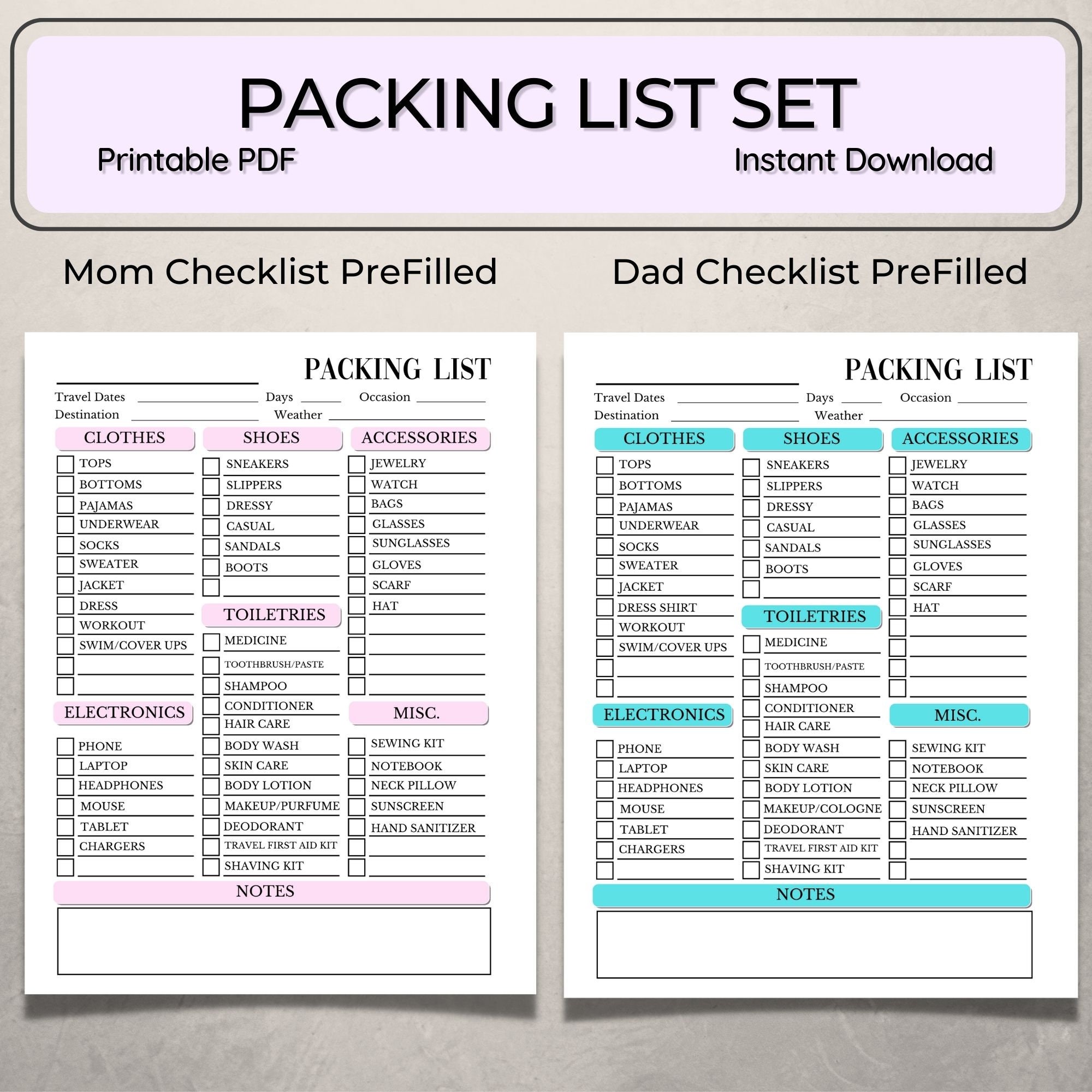 Travel Packing List, Packing List, Packing Lists, Beach Packing List ...