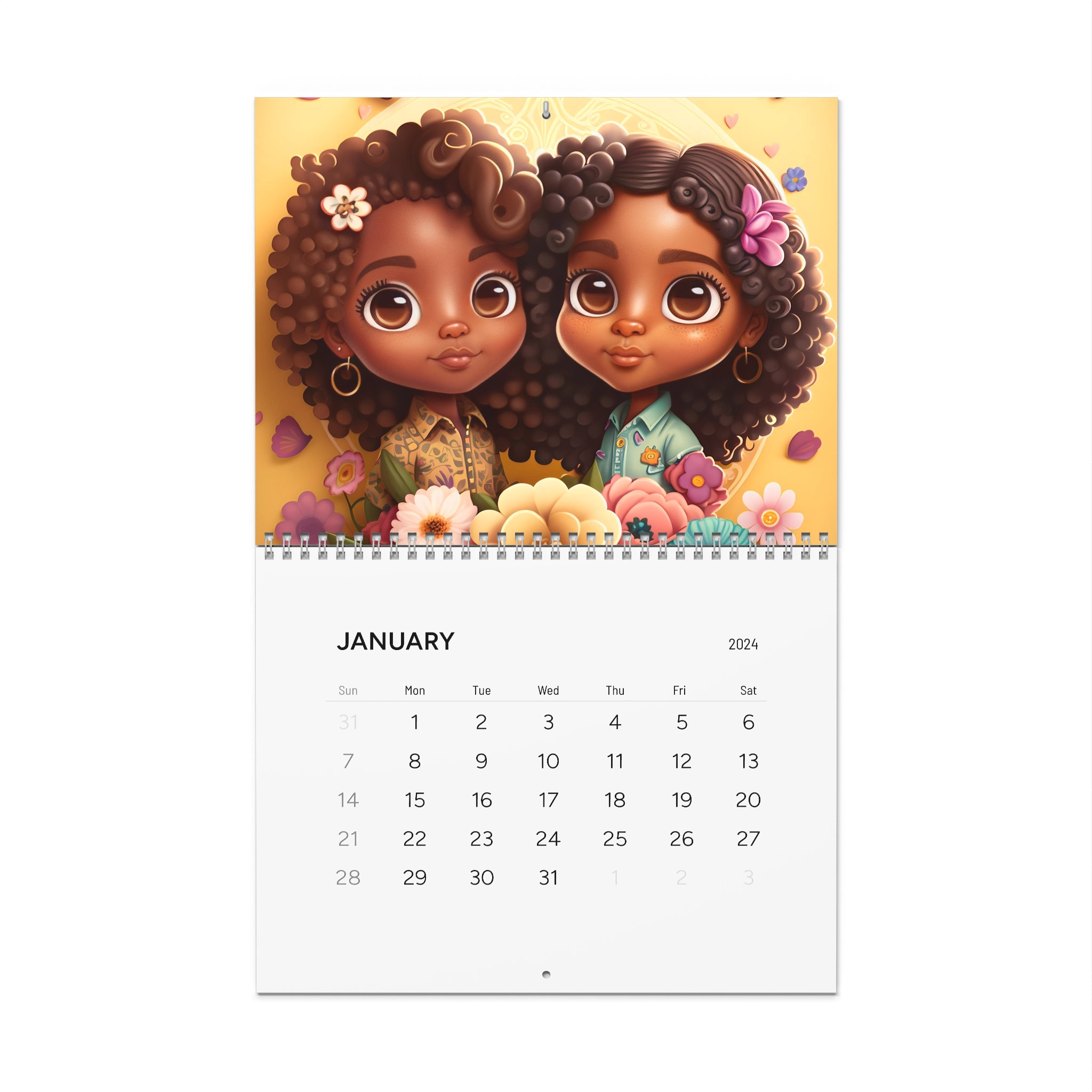 Hey Black Girl Wall Calendars 2024 - Etsy