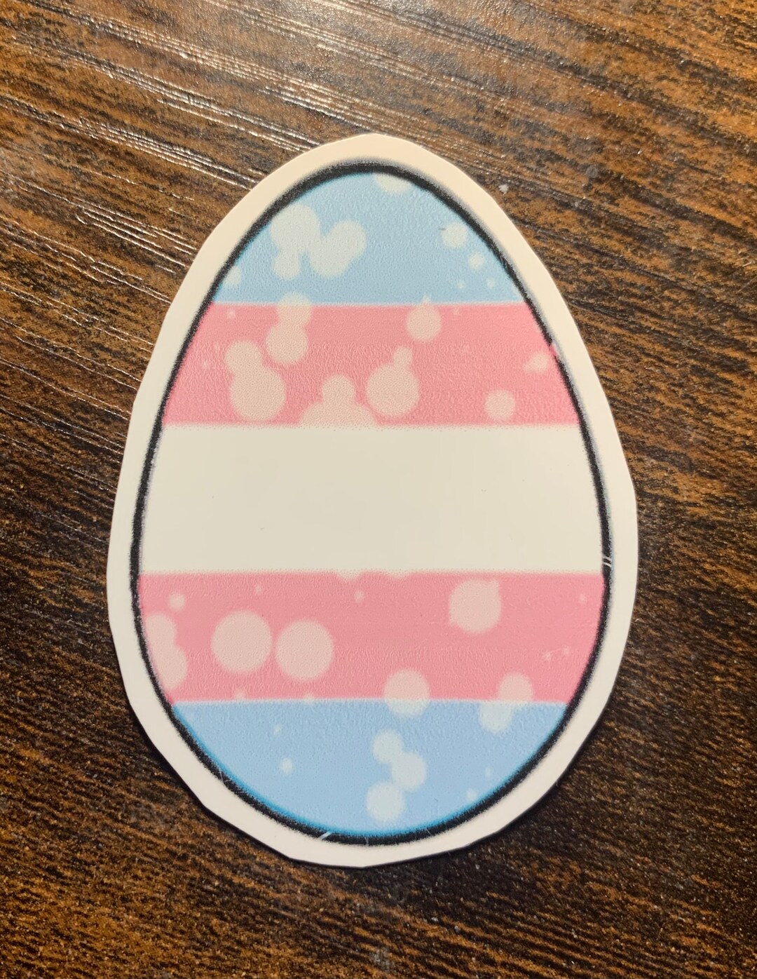 Trans Bubble Egg Sticker - Etsy
