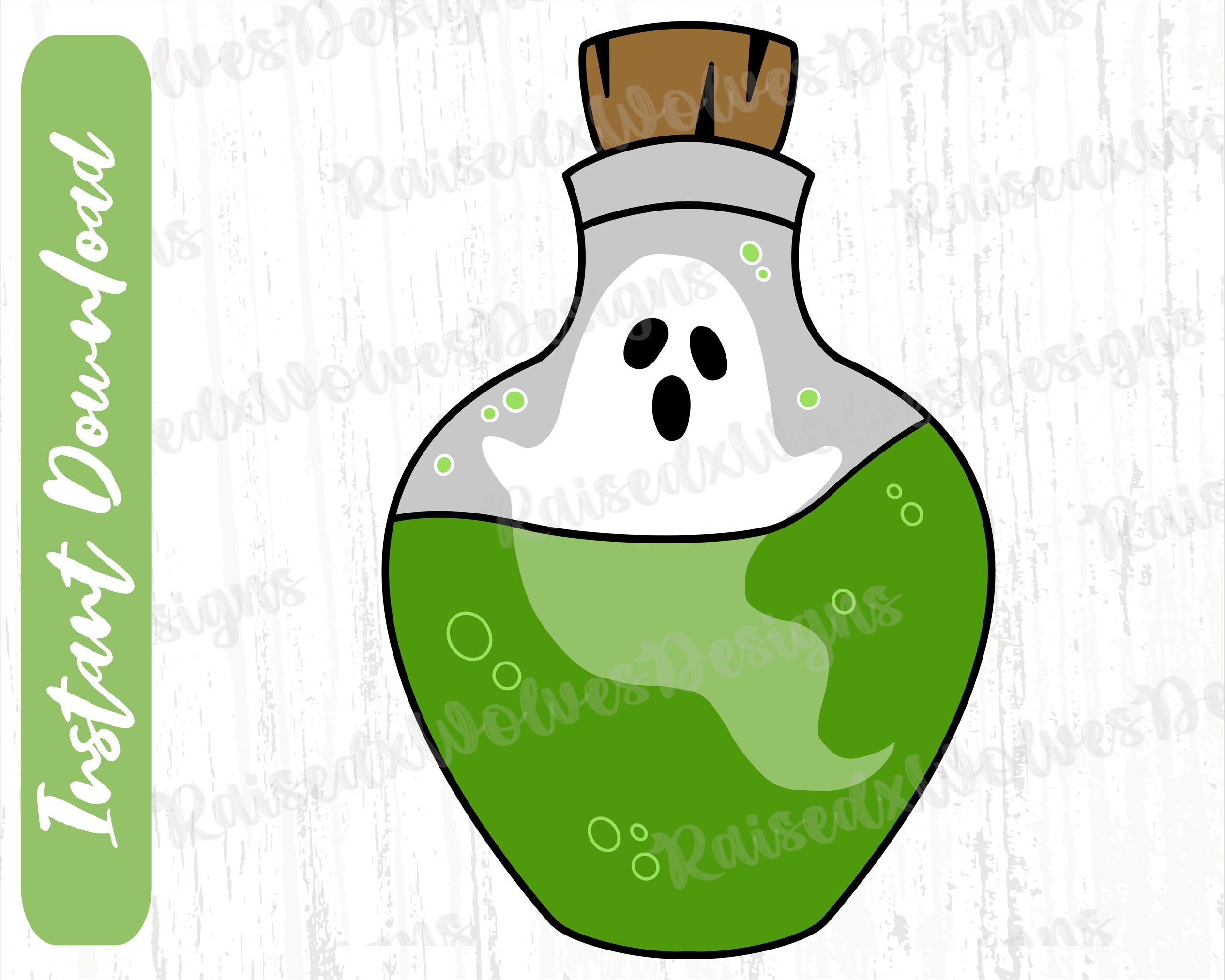 Ghost Potion PNG | Halloween Digital Clipart | Spooky Ghost PNG Instant ...
