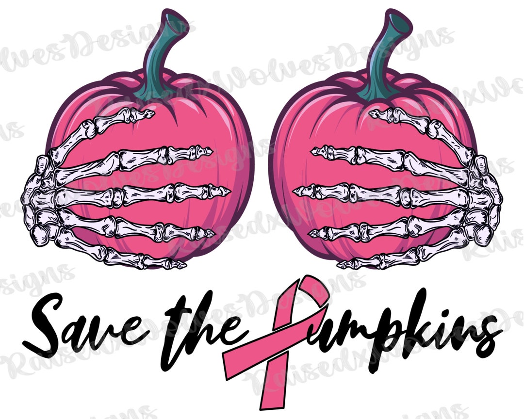 Save the Pumpkins PNG | Pink Pumpkins Digital Clipart | Halloween ...