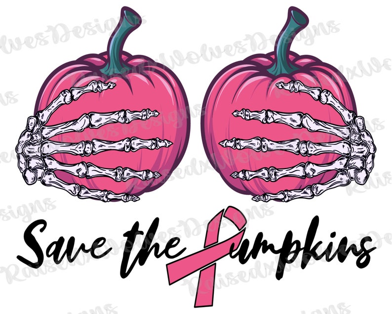 Save the Pumpkins PNG | Pink Pumpkins Digital Clipart | Halloween ...