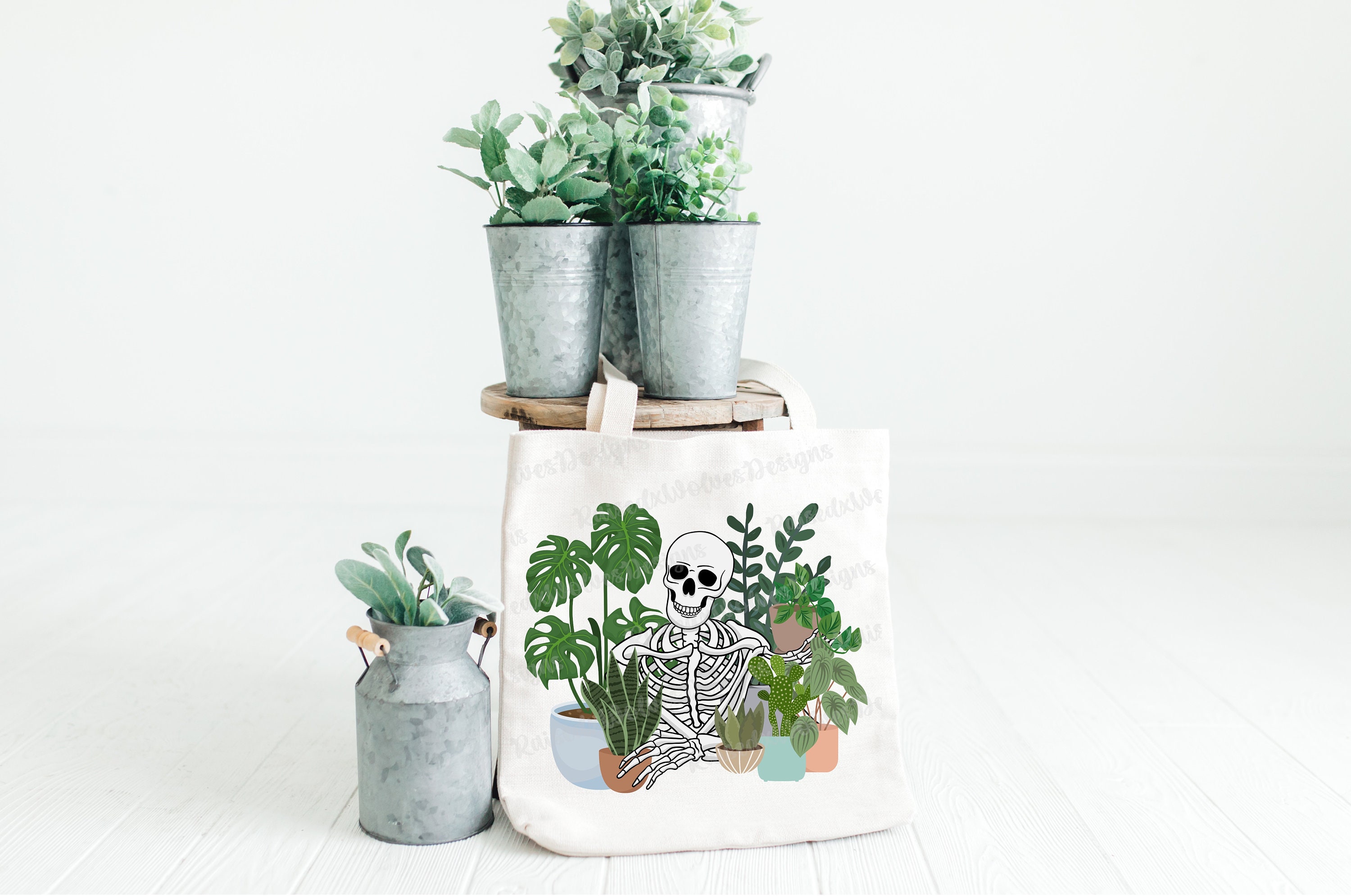 Addicted to Plants PNG | Plant Lover Digital Clipart | Skeleton Plant ...