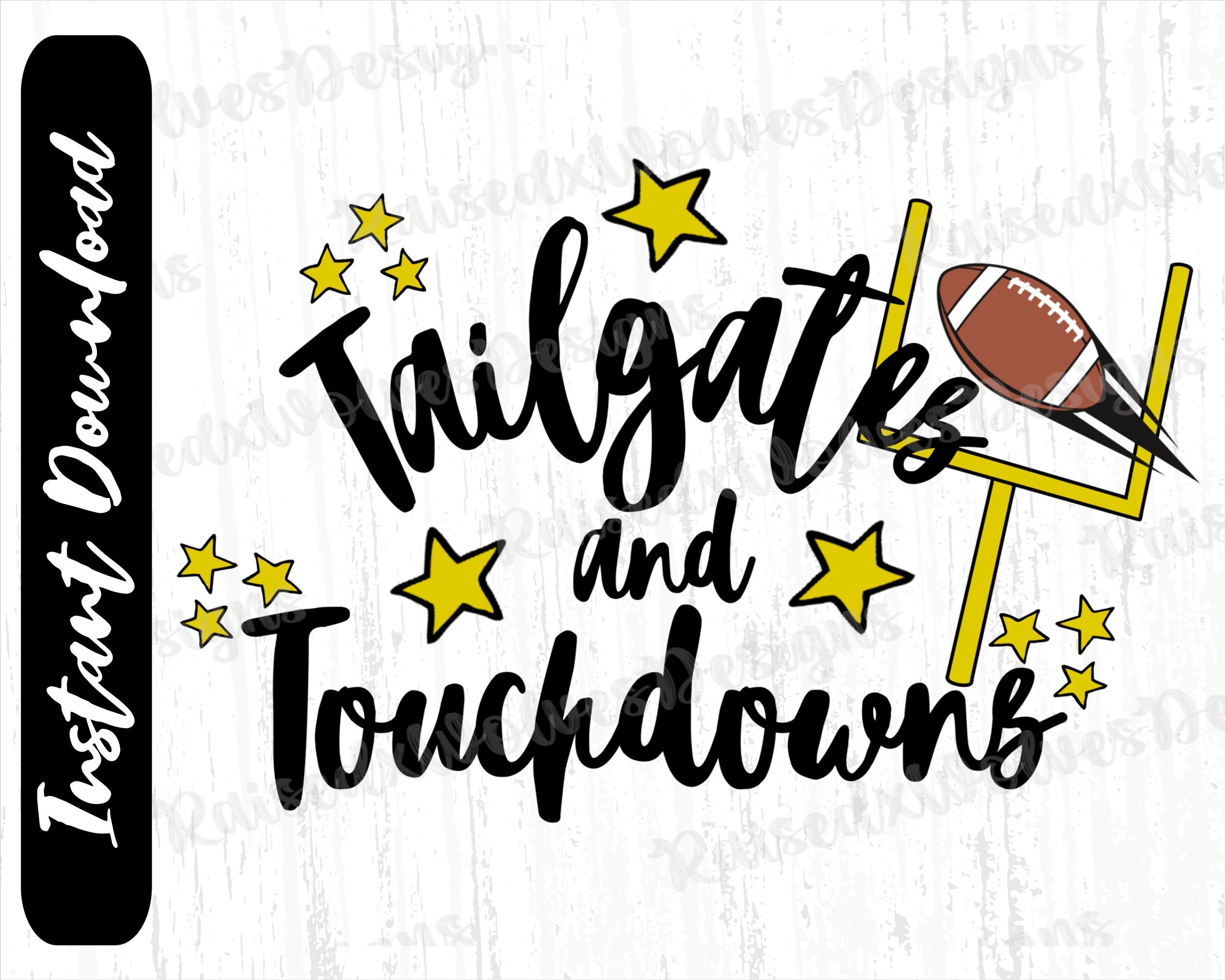 Tailgates and Touchdowns PNG Football Digital Clipart Sports PNG ...