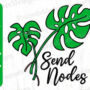 Send Nodes PNG | Monstera Digital Clipart| Funny Plant Sayings PNG ...