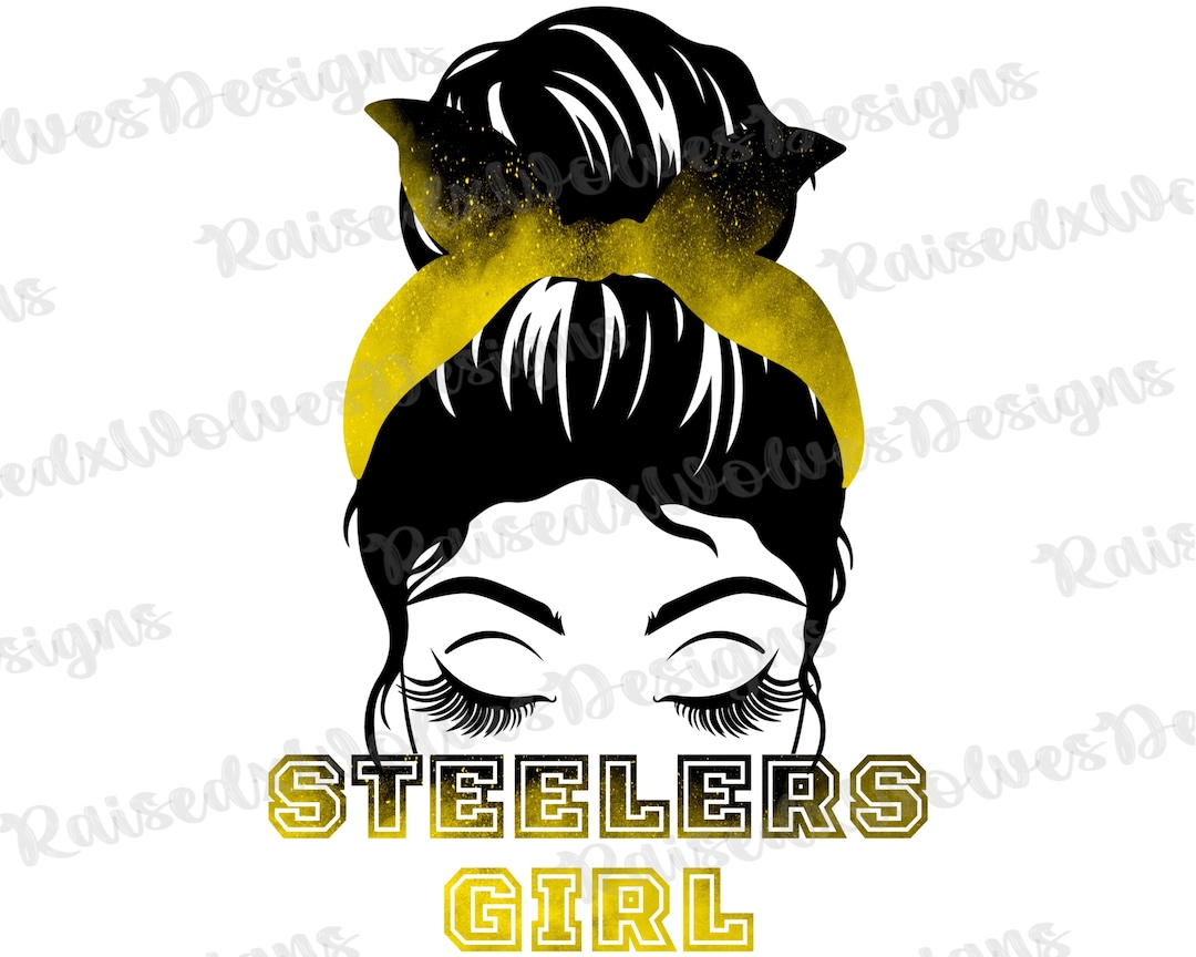 Steelers Girl PNG | Black and Yellow Clipart (digital Download) - Etsy