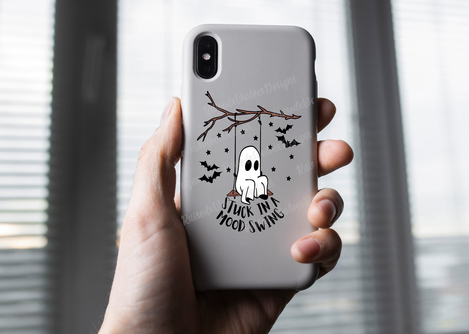Stuck in A Mood Swing PNG | Funny Ghost Digital Clipart | Halloween ...