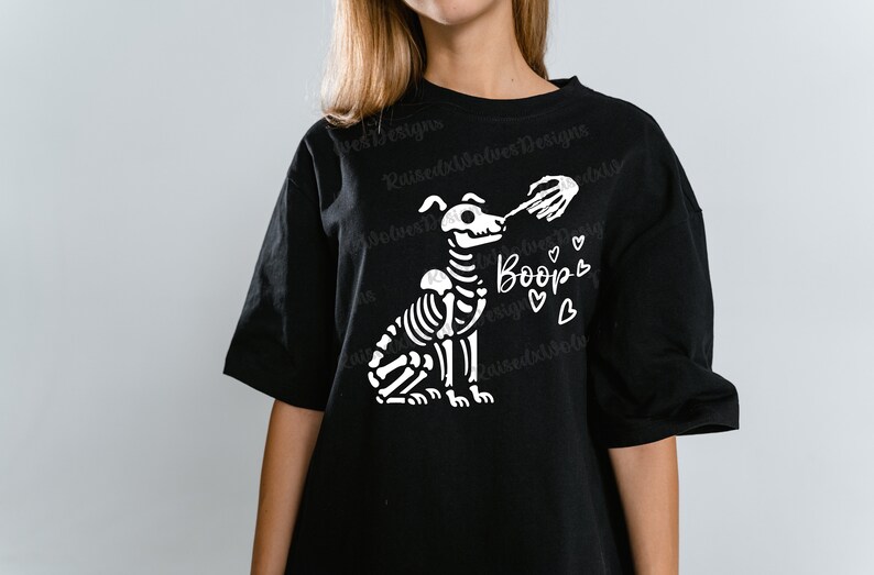 Dog Boop PNG | Skeleton Dog Digital Download | Spooky Cute Dog PNG ...