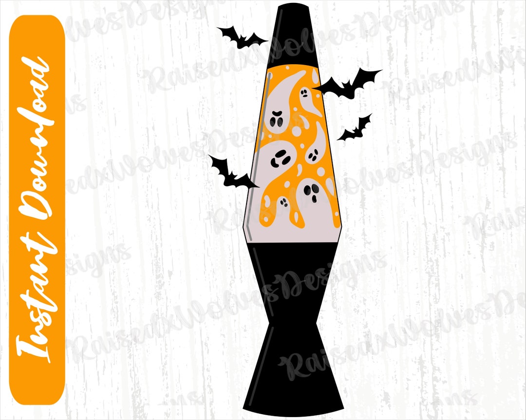 Ghost Lava Lamp PNG | Halloween Digital Clipart | Cute Halloween Ghosts ...
