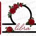 Libra Flower PNG | Zodiac Digital Clipart | Astrology Sign PNG Instant ...