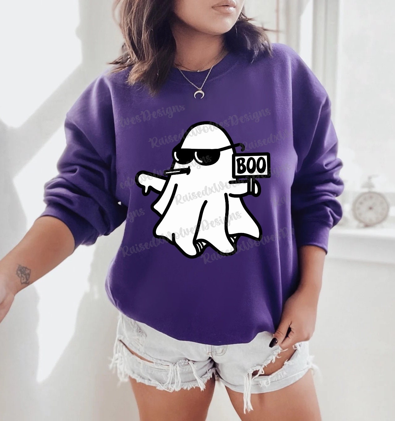 BOO Ghost PNG | Halloween Digital Clipart | Funny Ghost PNG Instant ...