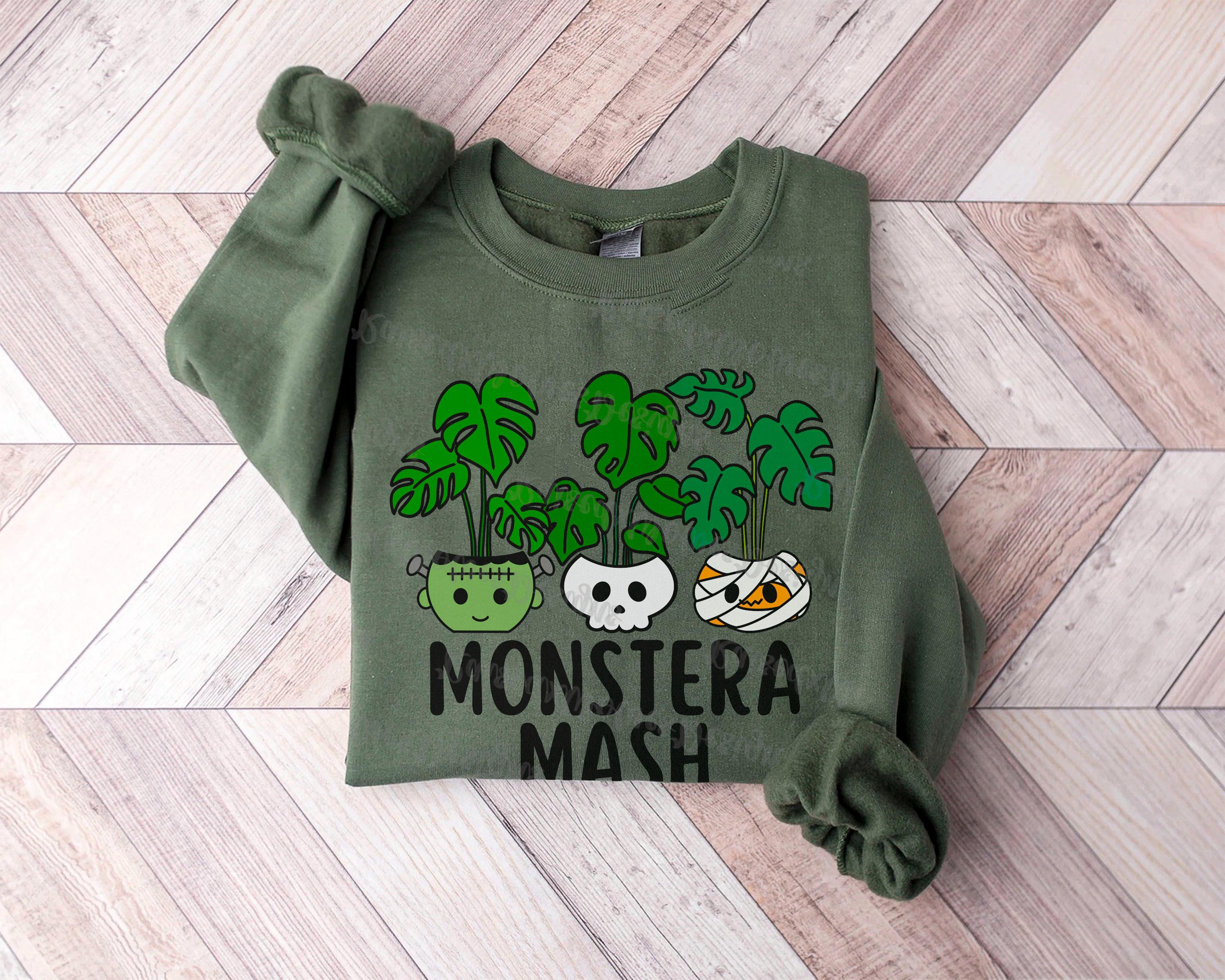 Monstera Mash PNG | Plant Lover Digital Clipart | Spooky Plants PNG ...