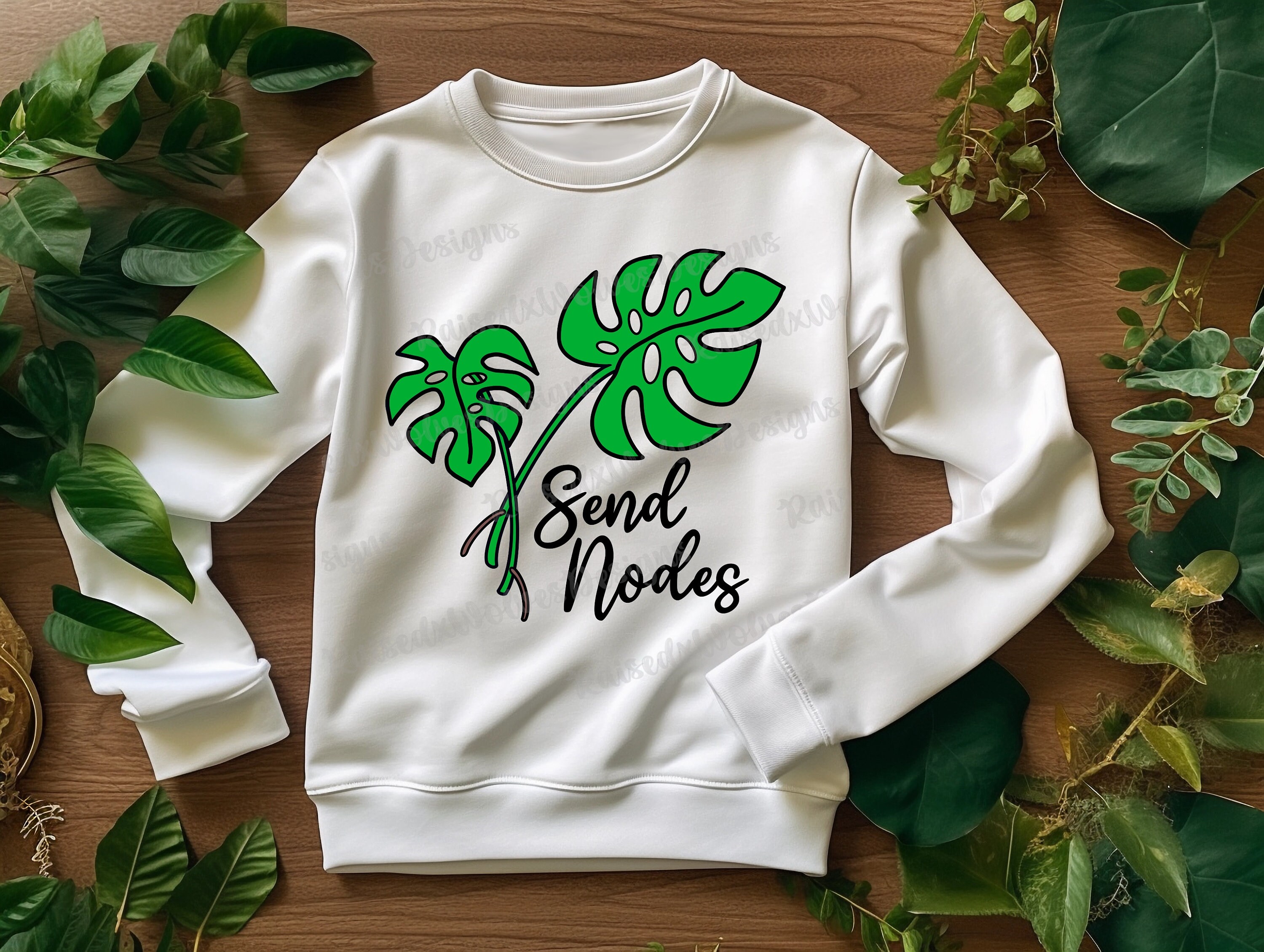 Send Nodes PNG | Monstera Digital Clipart| Funny Plant Sayings PNG ...