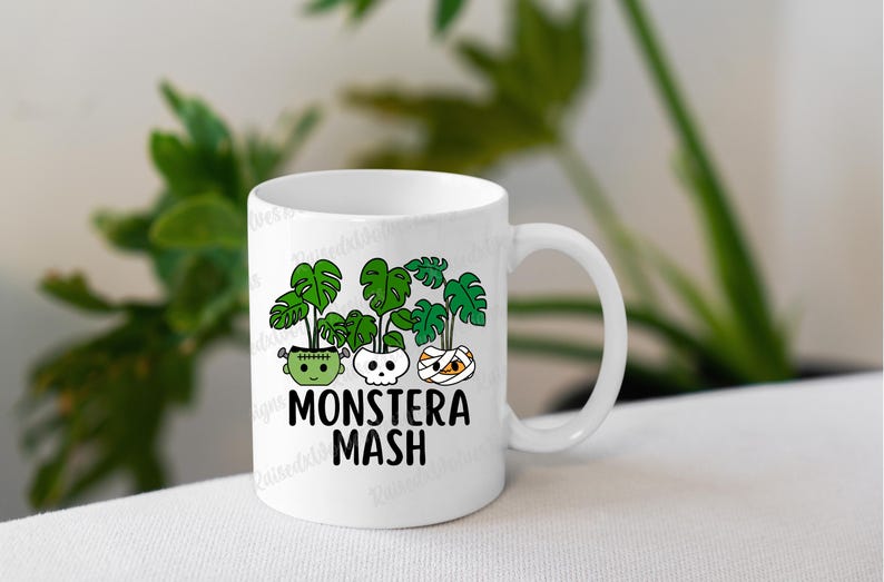Monstera Mash PNG | Plant Lover Digital Clipart | Spooky Plants PNG ...