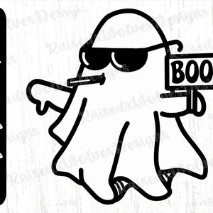 BOO Ghost PNG | Halloween Digital Clipart | Funny Ghost PNG Instant ...