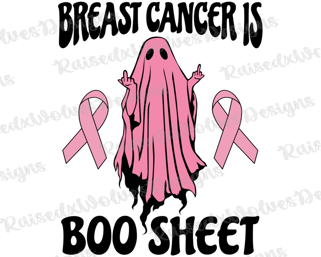 Breast Cancer is Boo Sheet PNG | Halloween Breast Cancer Awareness ...