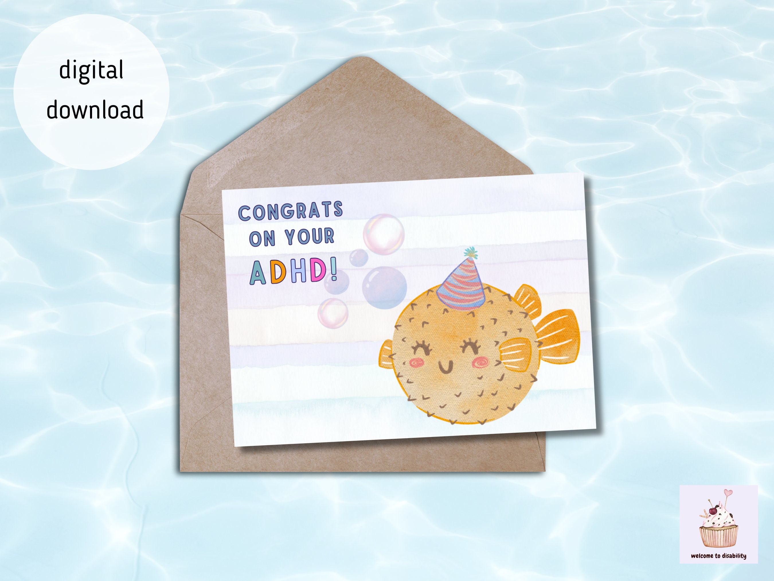 Adhd Congrats Card to Celebrate Adhd Diagnosis Adhd Congrats on Your ...
