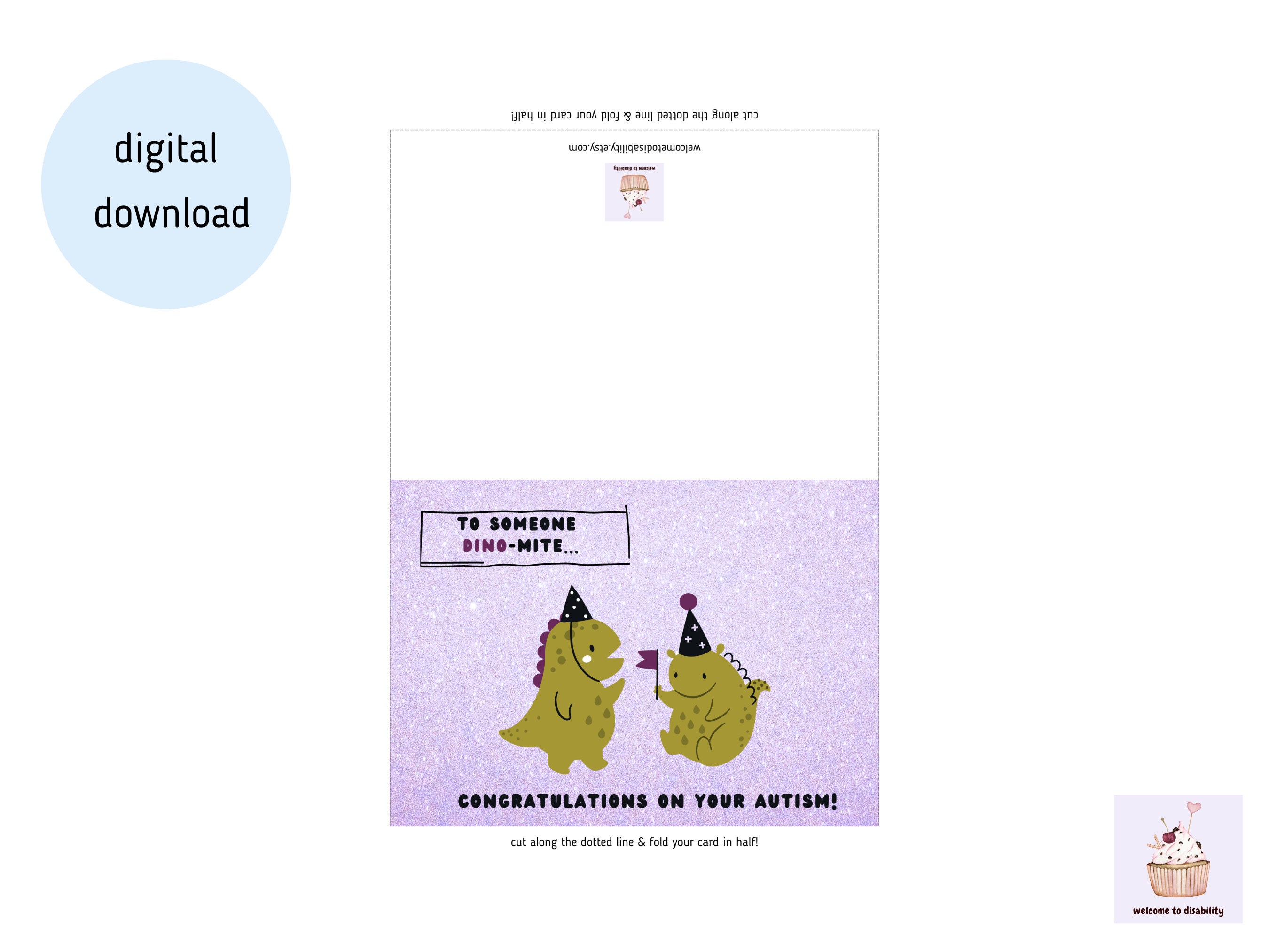 Congratulations on Your Autism Card, Neurodiversity Card, Autism Card ...