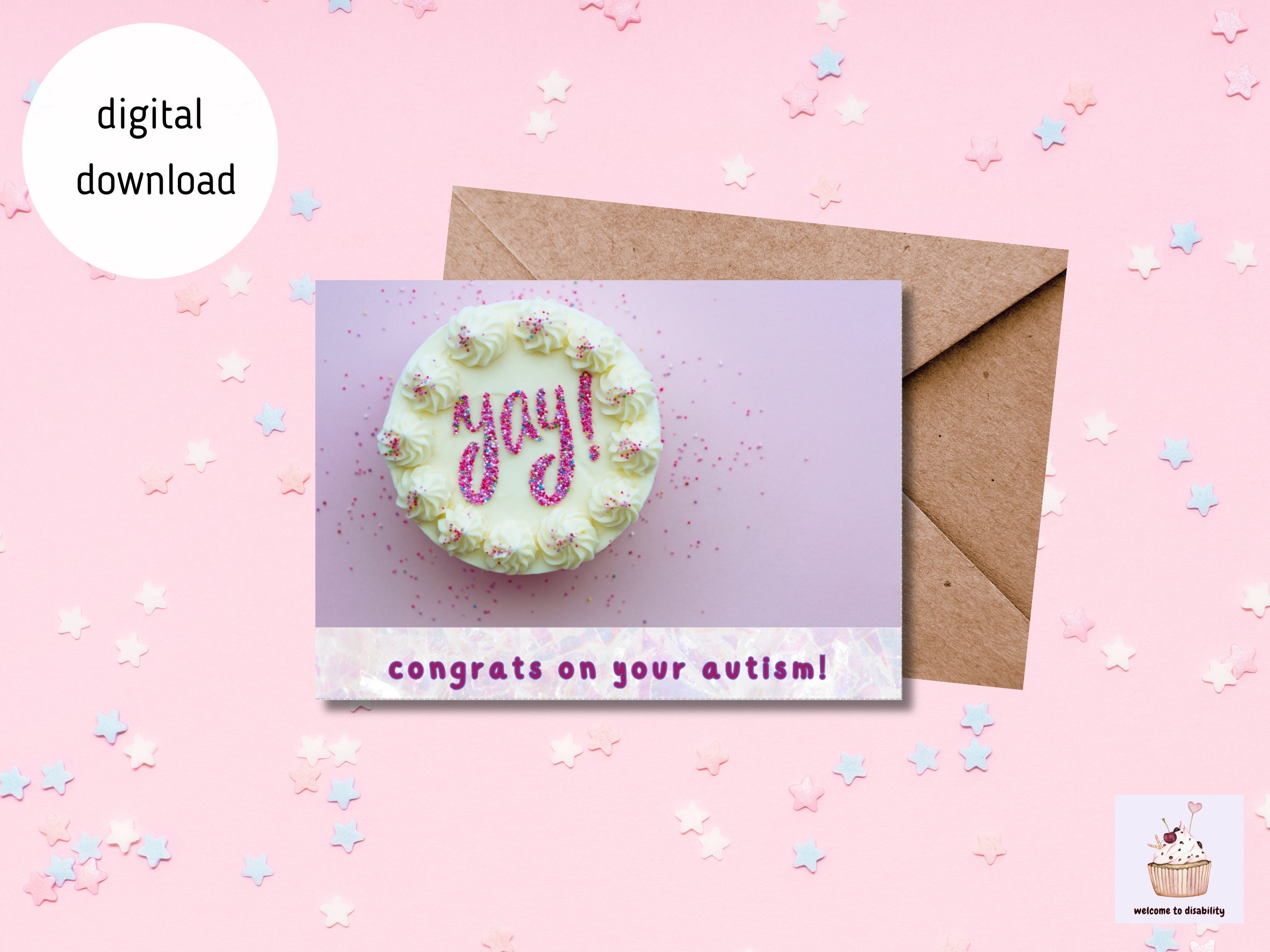 Yay! Congrats on Your Autism Card, Congratulations on Your Autism ...
