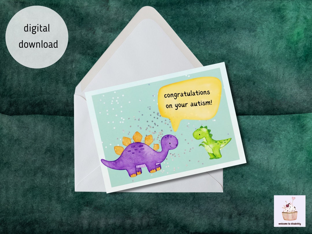 Congrats on Your Autism Card, Congratulations on Your Autism Diagnosis ...