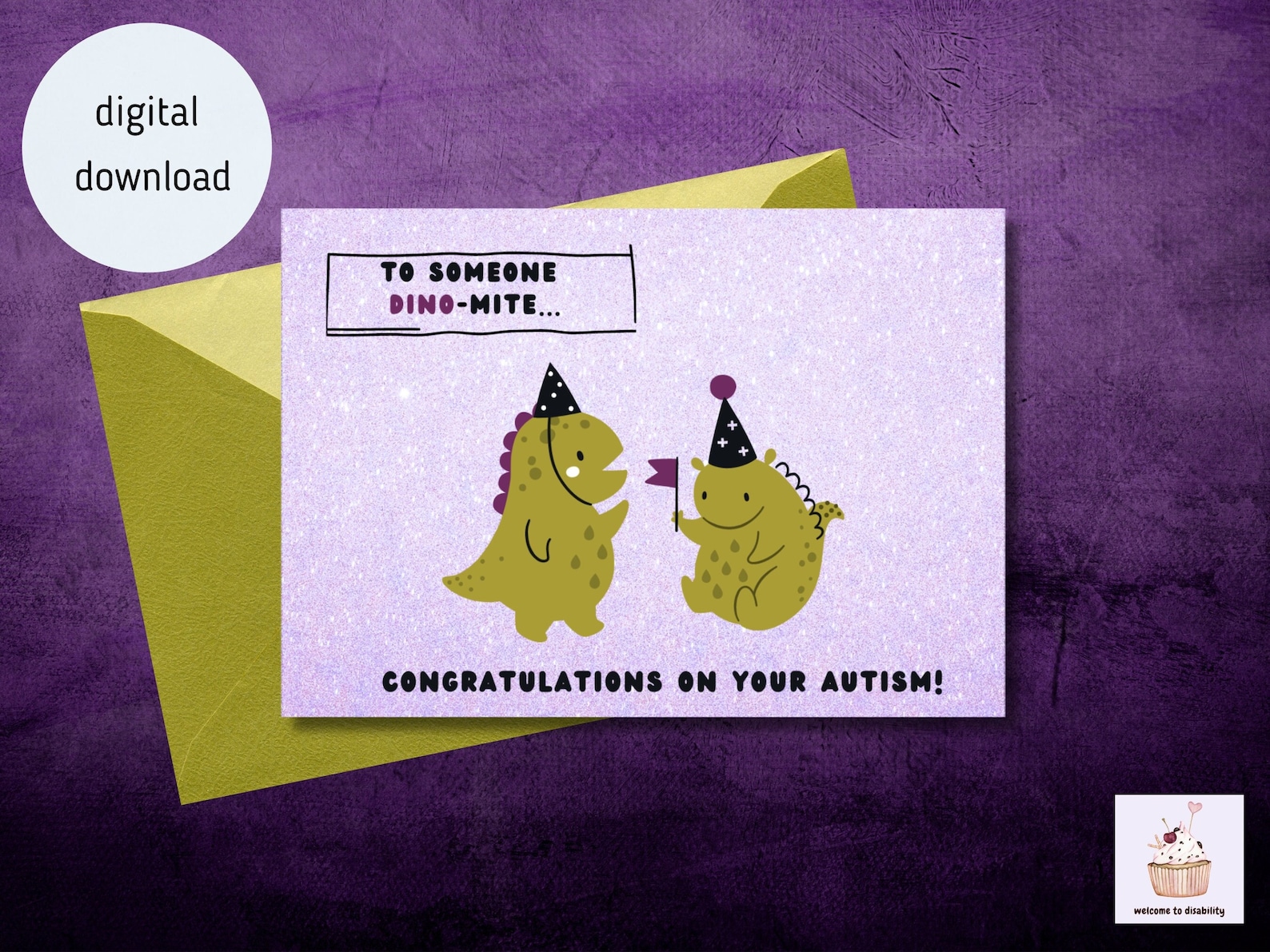 Congratulations on Your Autism Card, Neurodiversity Card, Autism Card ...