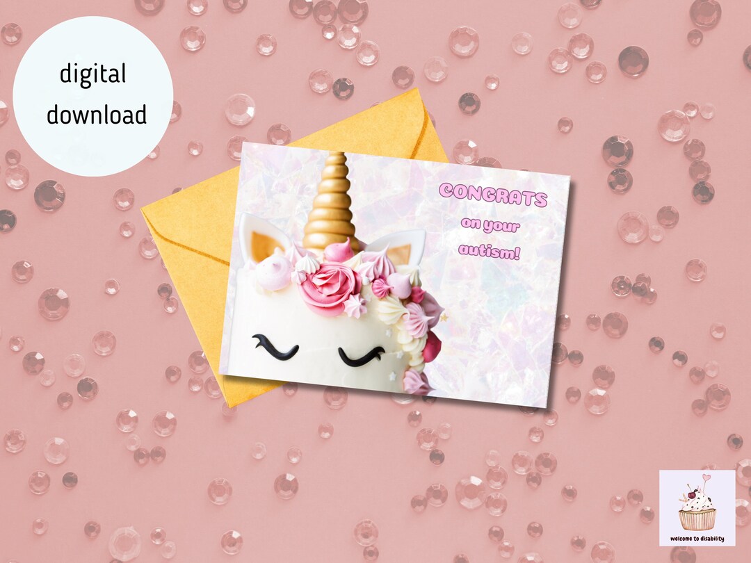 Congratulations on Your Autism Card Congrats on Your Autism - Etsy