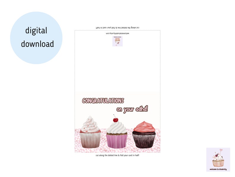 Congratulations on Your Adhd Greeting Card! Blank Inside, Congrats on ...