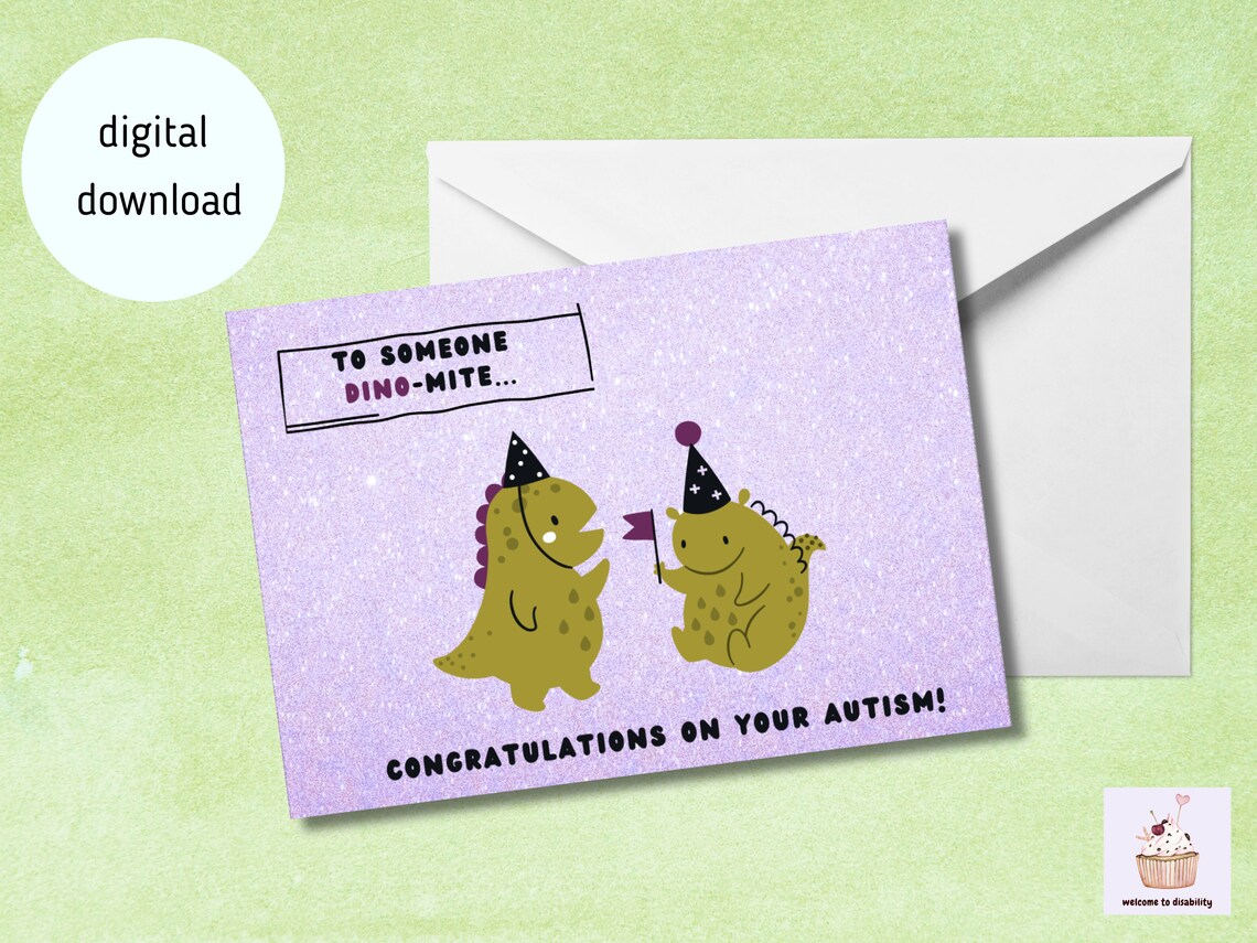 Congratulations on Your Autism Card, Neurodiversity Card, Autism Card ...