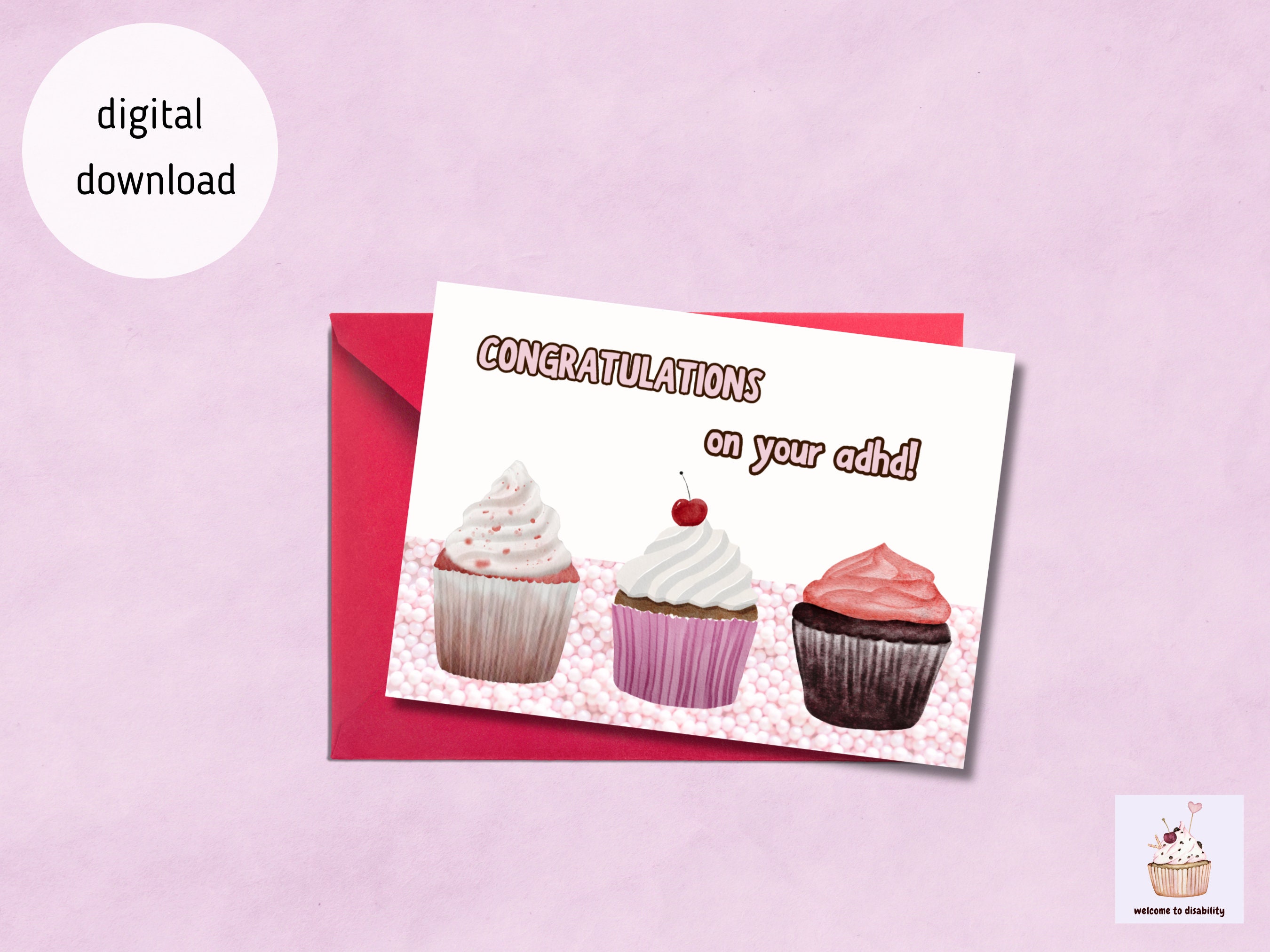 Congratulations on Your Adhd Greeting Card Blank Inside - Etsy