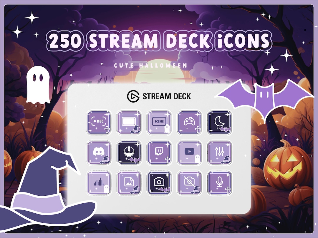 Stream Deck Icons for Cozy Halloween Streaming Setup: 250+ Cute Icons ...
