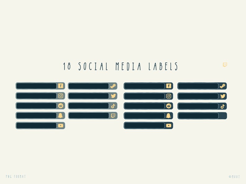 Cozy LOFI Twitch Panels and Social Media Labels Pack - Etsy