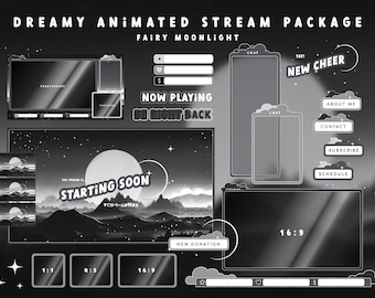 Twitch Overlay Lofi Gameplay Stream Screens Animated - Etsy