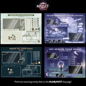 Cozy Twitch Alerts Package Animated - FAIRY Clouds - Twitch Overlay ...